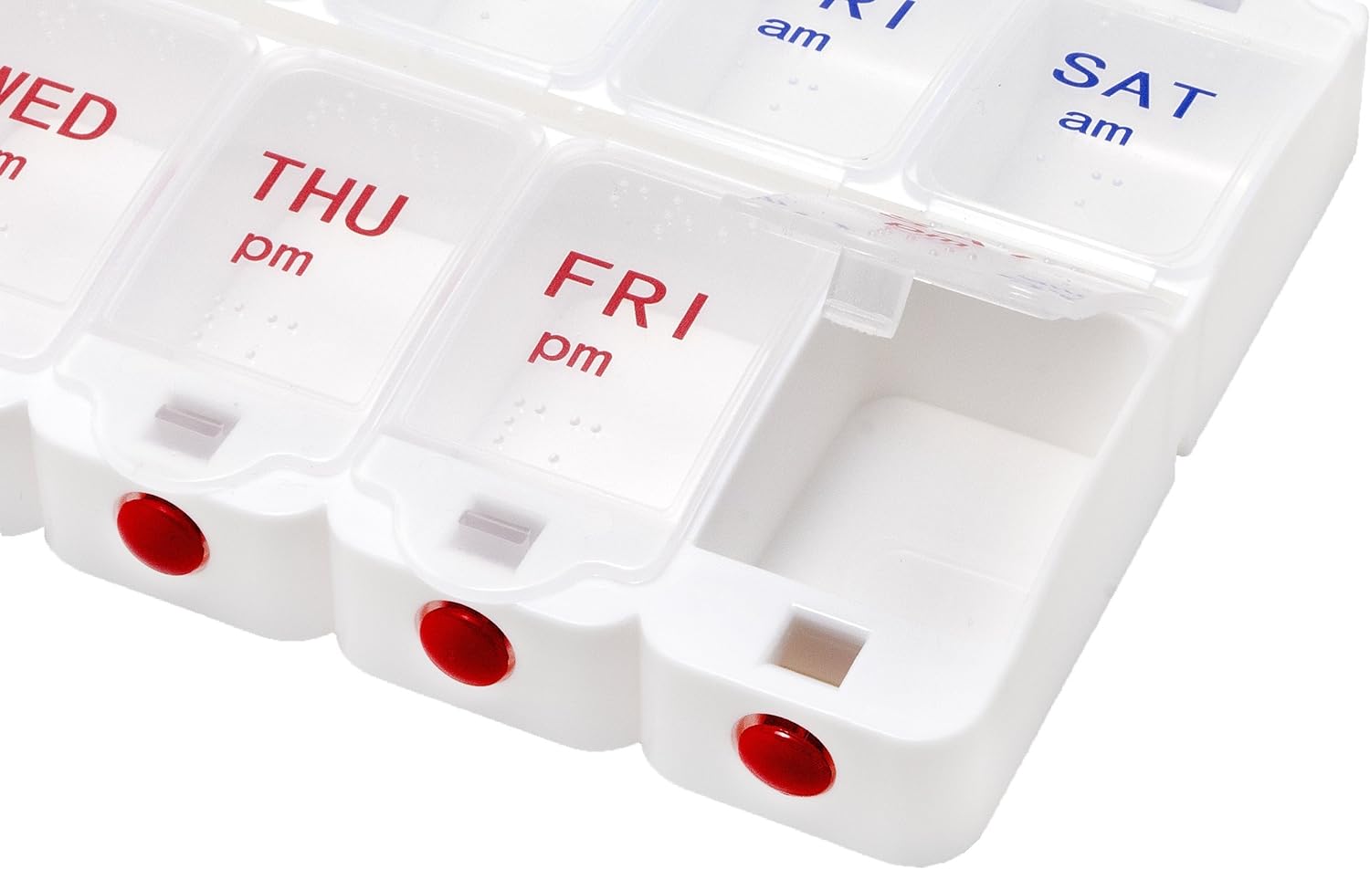 Via Trading | New Overstock Manifested 7 day push button pill organizer